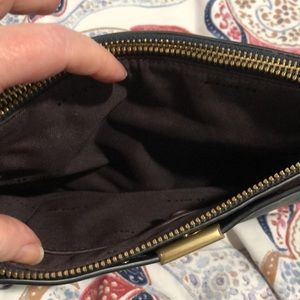 Coach | Bags | Coach Navy Purse With Gold Rivets | Poshmark